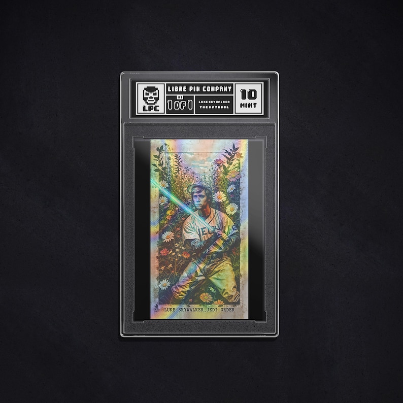 Vintage Star Wars Parody Baseball Card Art - Retro Sci-fi Sports Print ...