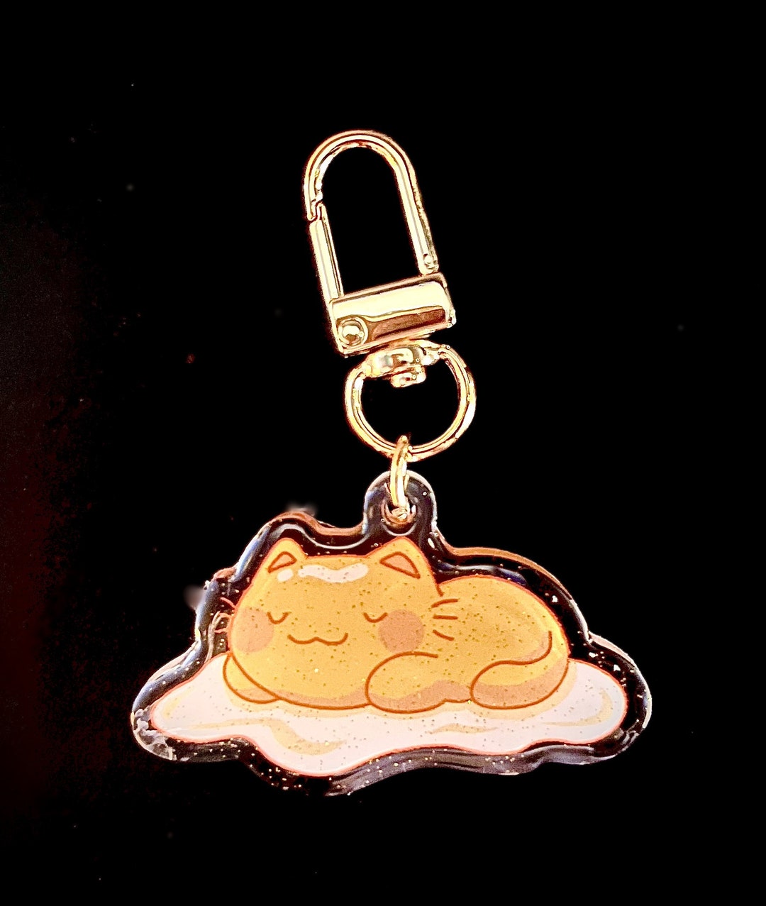 Cat Egg Keychain - Etsy