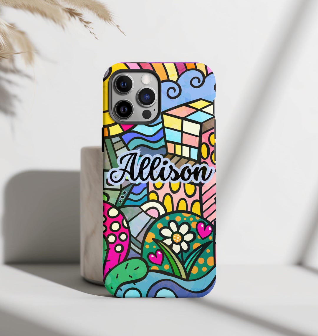 Custom Phone Case With Name, Mosaic Phone Case, Customized Case iPhone ...
