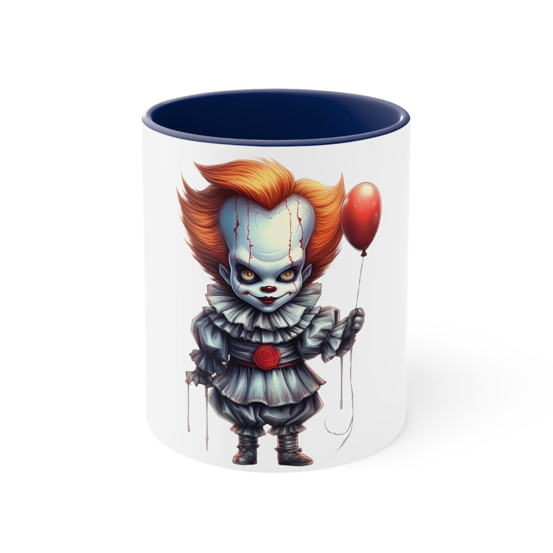Scary Pennywise Clown Character Accent Coffee Mug 11oz - Etsy