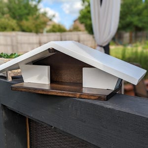 Modern Dove Nesting Box Plans, Modern Birdhouse DIY .pdf, Woodworker ...