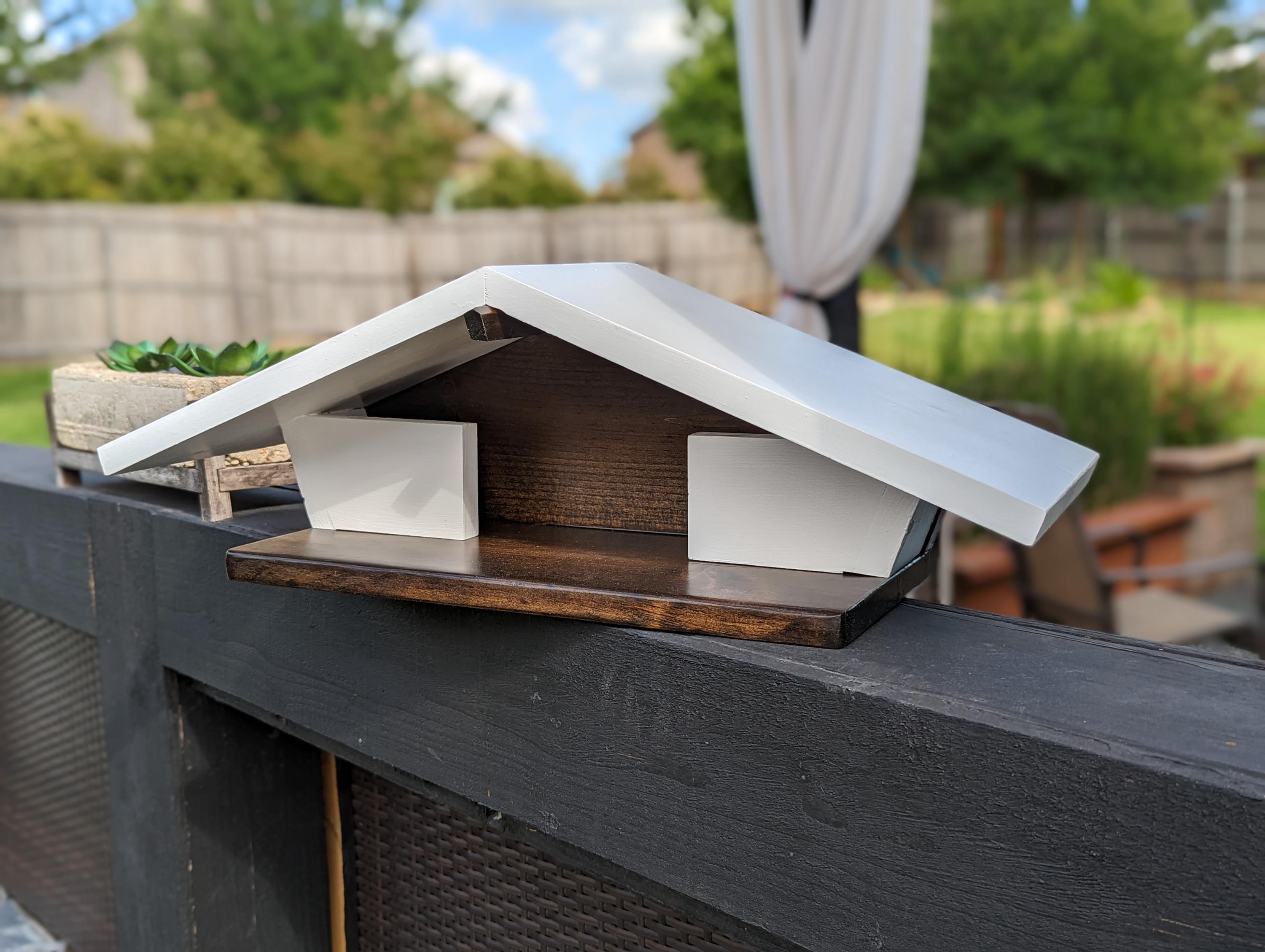 Modern Dove Nesting Box Plans, Modern Birdhouse DIY .pdf, Woodworker ...