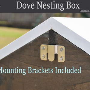 Modern Birdhouse Dove Nest, Handmade Dove Nesting Shelf, Nesting Bird ...