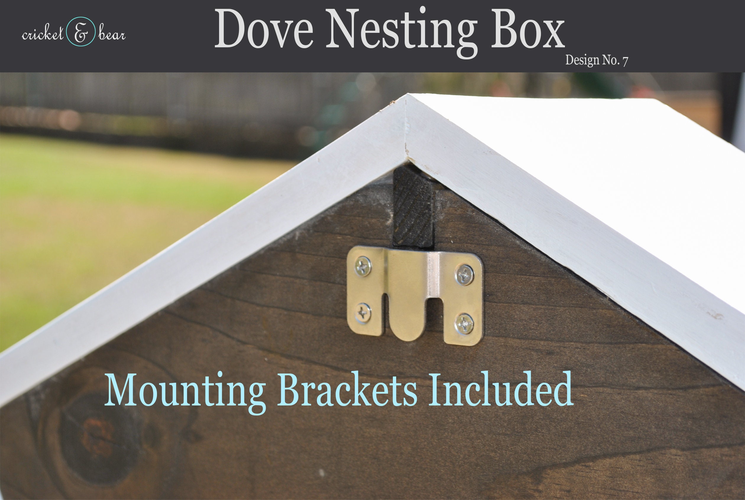 Modern Birdhouse Dove Nest, Handmade Dove Nesting Shelf, Nesting Bird ...