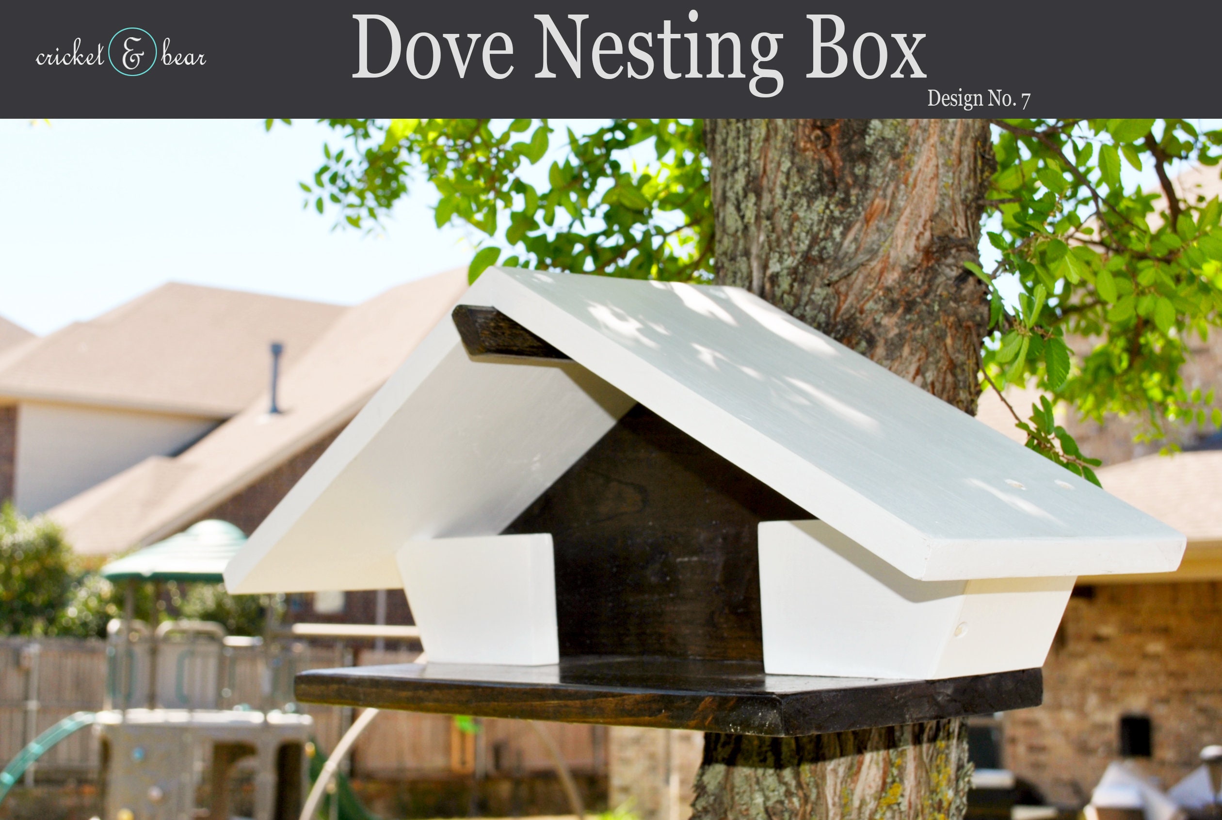 Modern Birdhouse Dove Nest, Handmade Dove Nesting Shelf, Nesting Bird ...