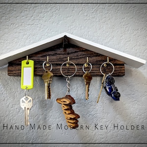 Unique Custom Key Holder, Modern Home Decor Key Holder for Wall, Mid ...
