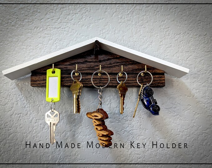 Unique Custom Key Holder, Modern Home Decor Key Holder for Wall, Mid ...