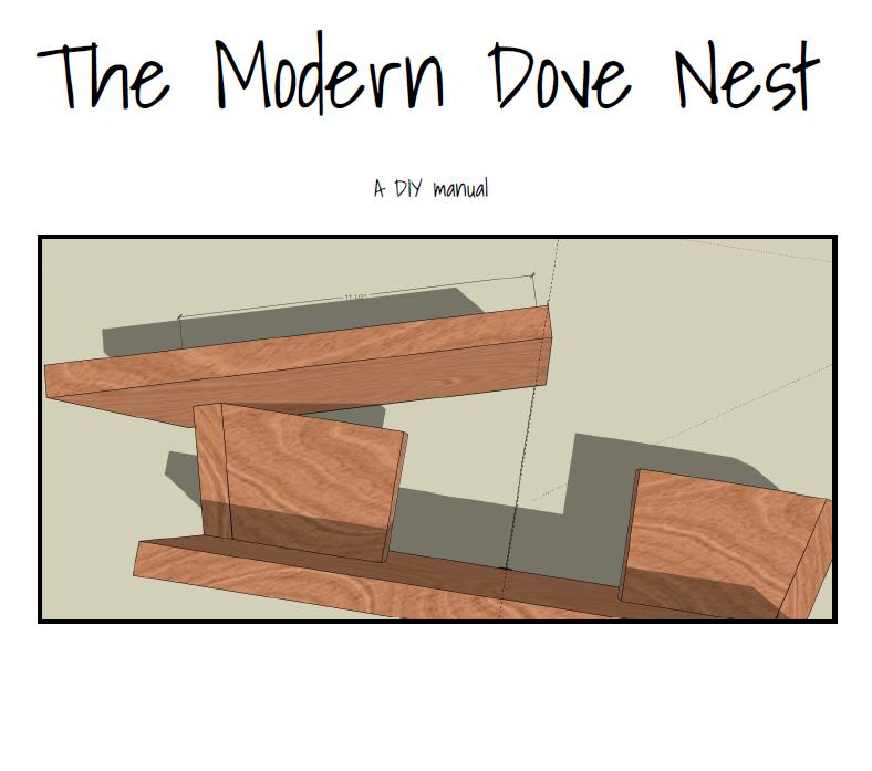 Modern Dove Nesting Box Plans, Modern Birdhouse DIY .pdf, Woodworker ...