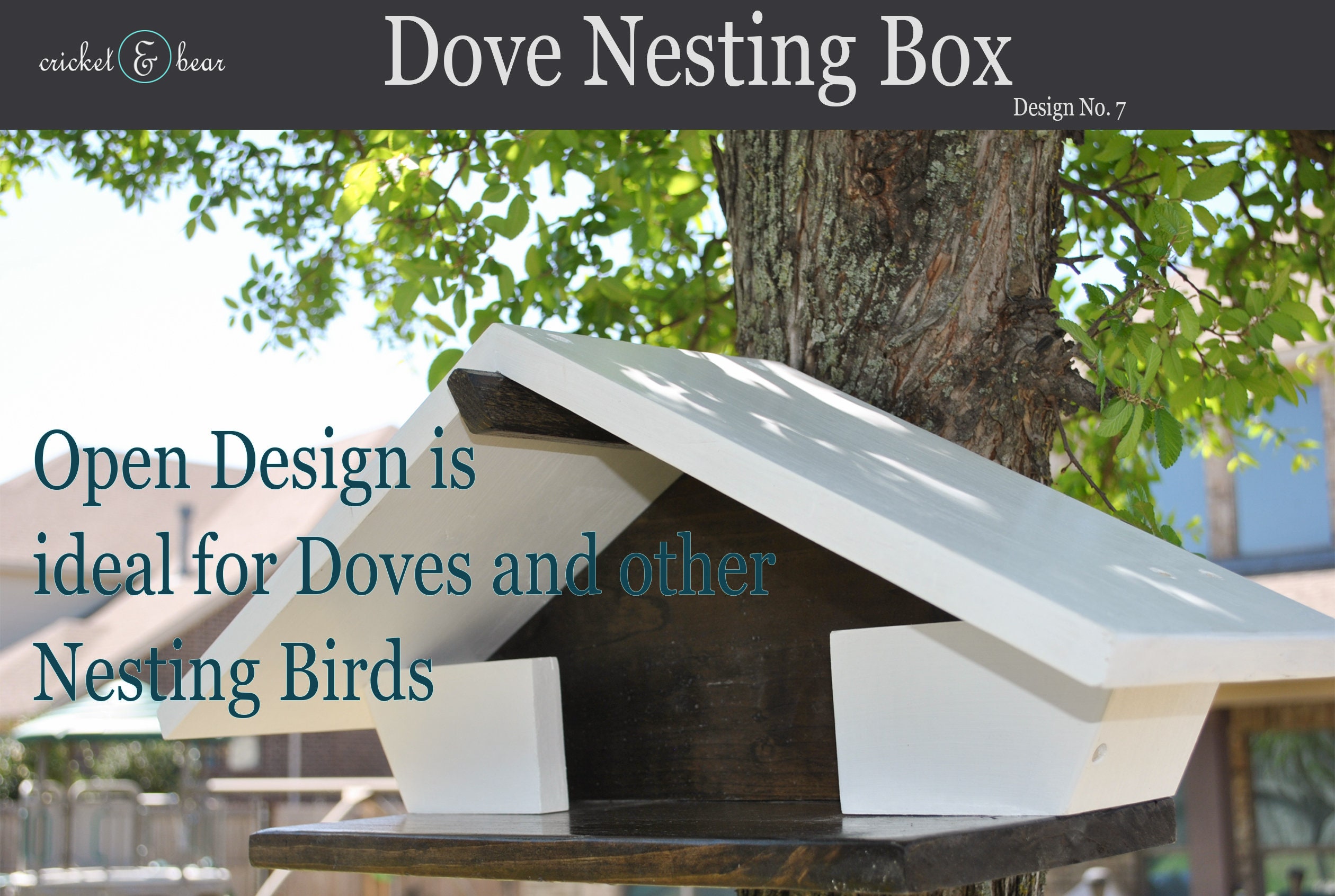 Modern Birdhouse Dove Nest, Handmade Dove Nesting Shelf, Nesting Bird ...