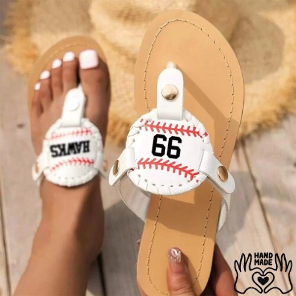 Football Flip Flops - Etsy