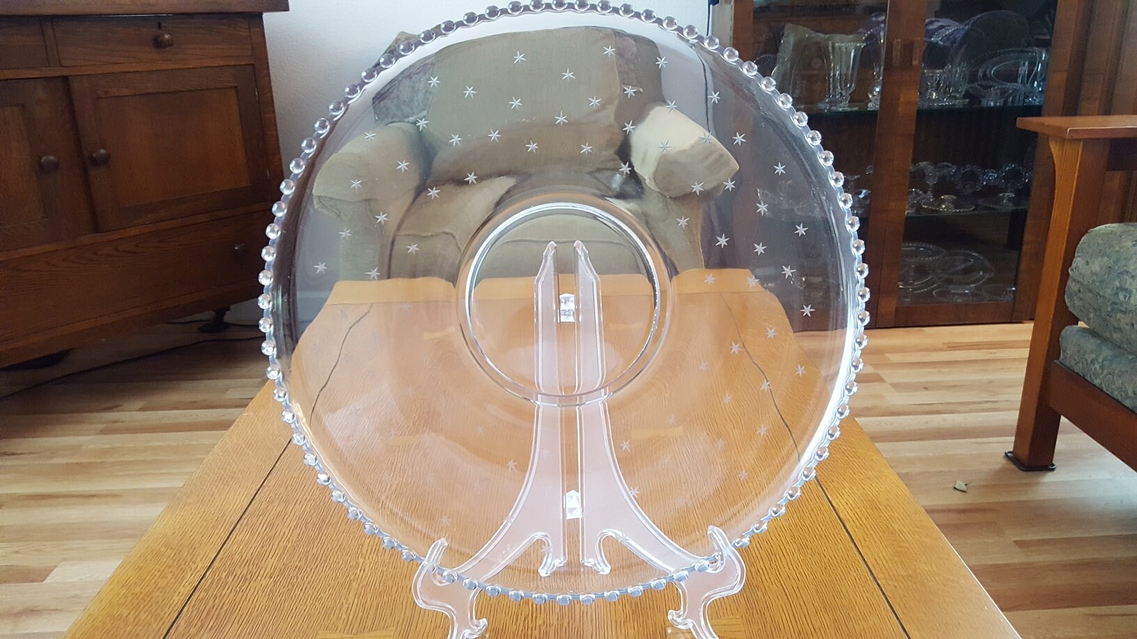 17" Starlight Torte Plate Very Rare Vintage Imperial Candlewick - Etsy