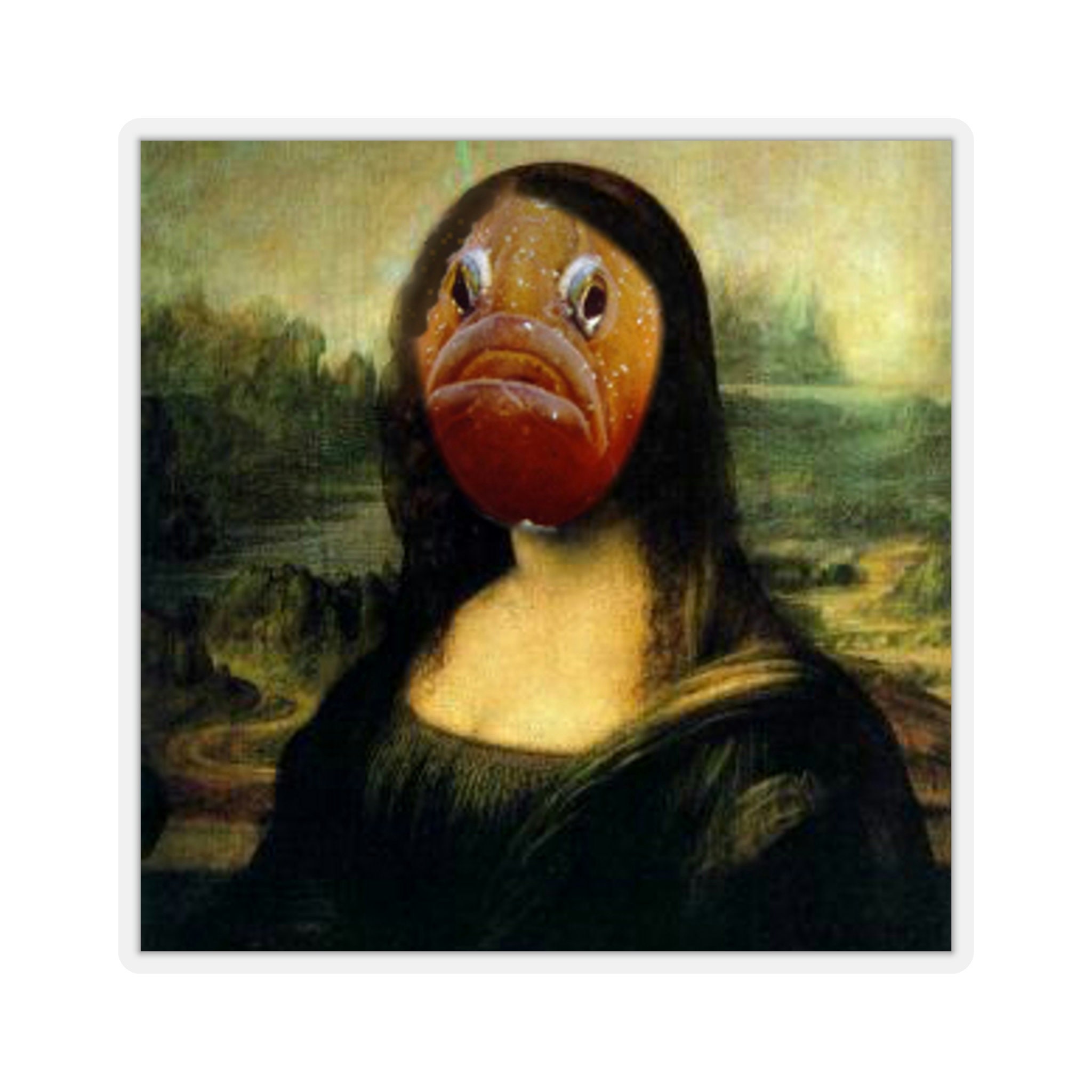 Duck Face Mona Lisa
