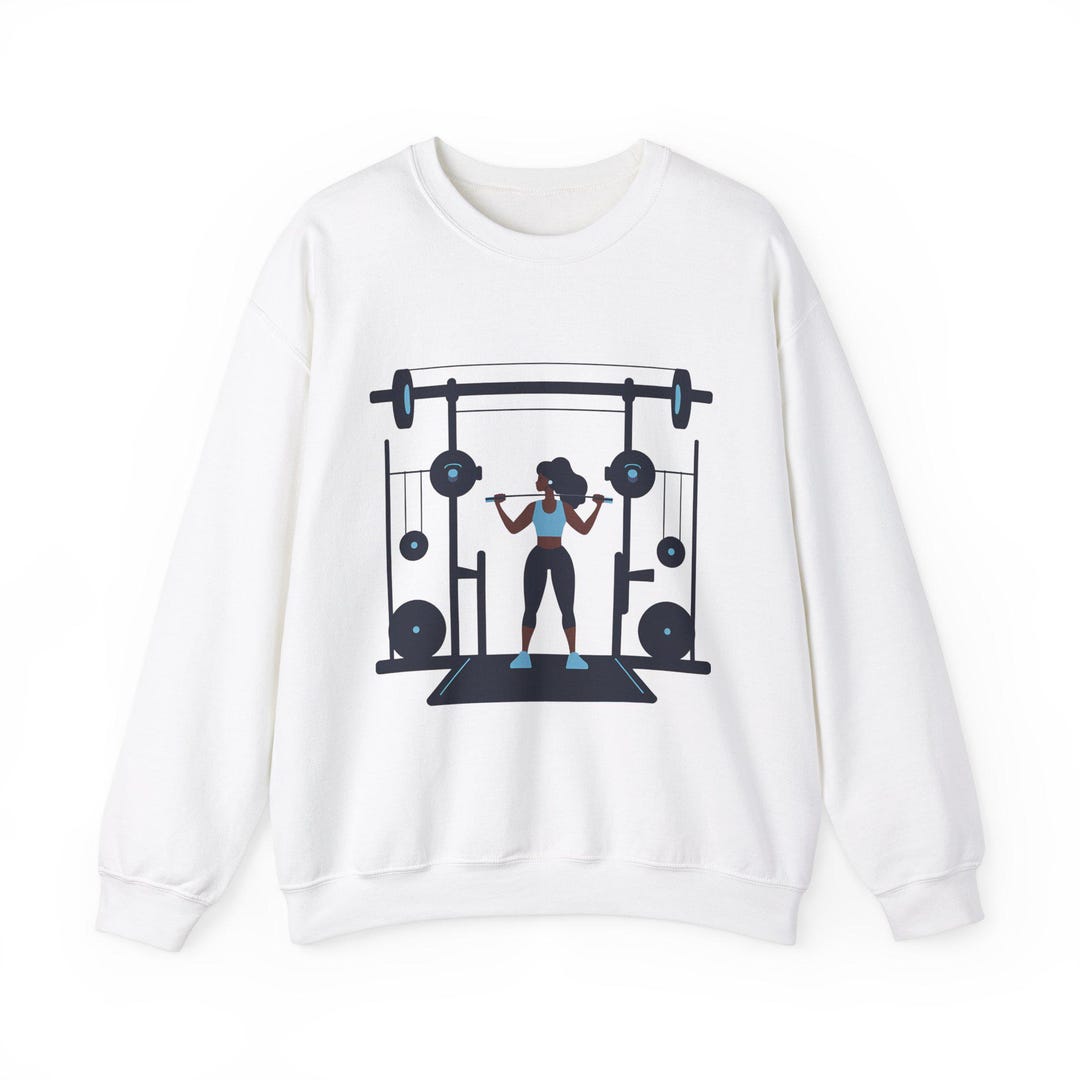 Fitness Motivational Crewneck Sweatshirt, Gym Apparel, Activewear Gift ...
