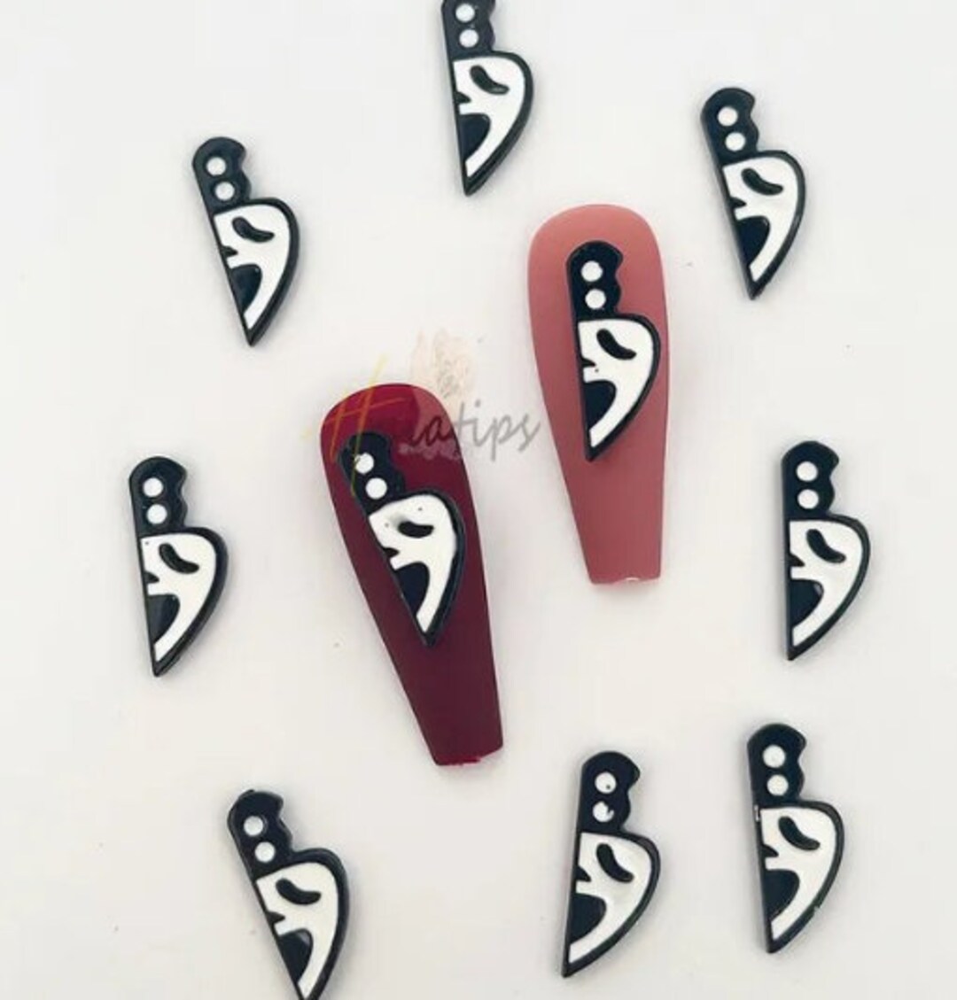 10pcs Scream Nail Charm, Nail Art, Cute Nail Decoration, Nail Charms ...