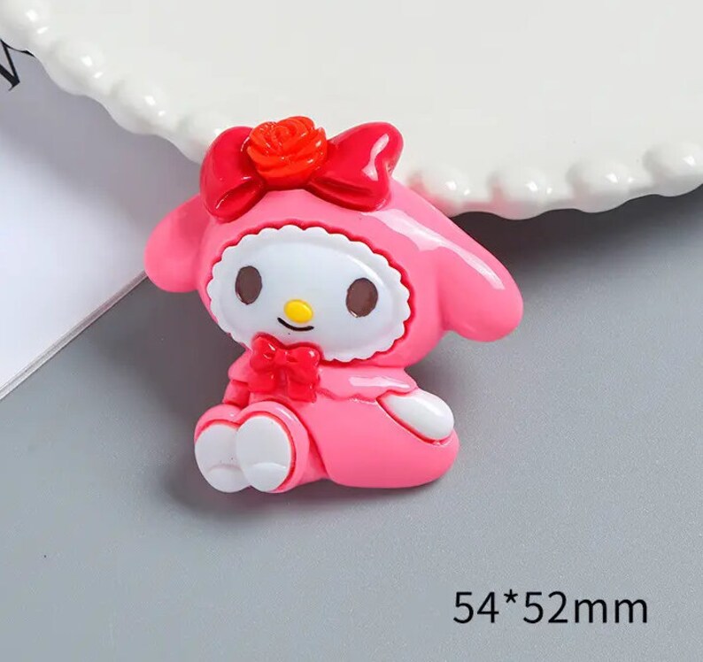 3pcs Large Shiny Hello Kitty Friends Flatback Resin Cabochon Charms ...