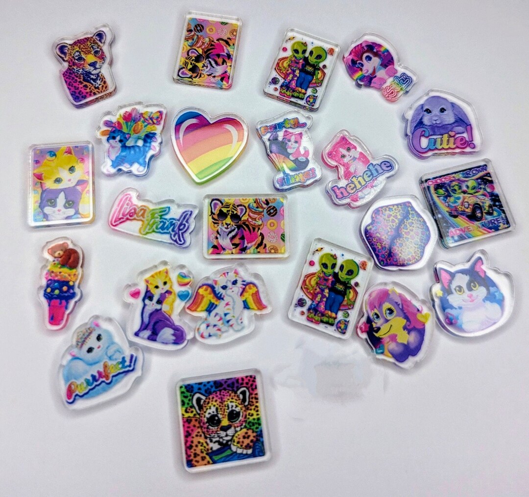 20pcs - Acrylic Lisafrank, Diy Keychain, Diy Charm, Phone Case Charm ...