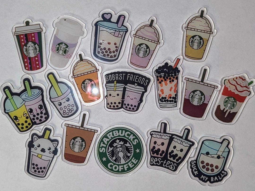 10pcs - Acrylic Boba Tea, Diy Keychain, Diy Charm, Phone Case Charm ...