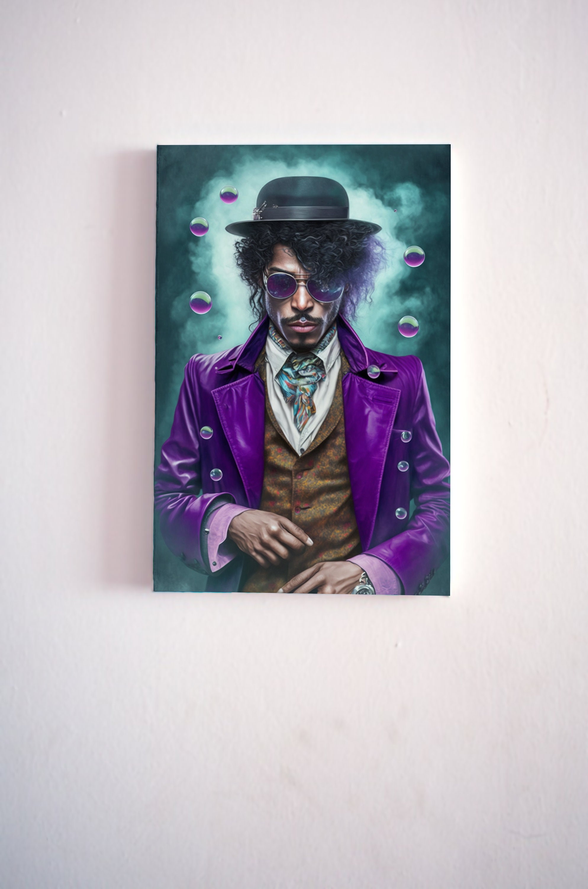 Wall Deco Decadent Young Man Digital Prints Colorful Wall - Etsy