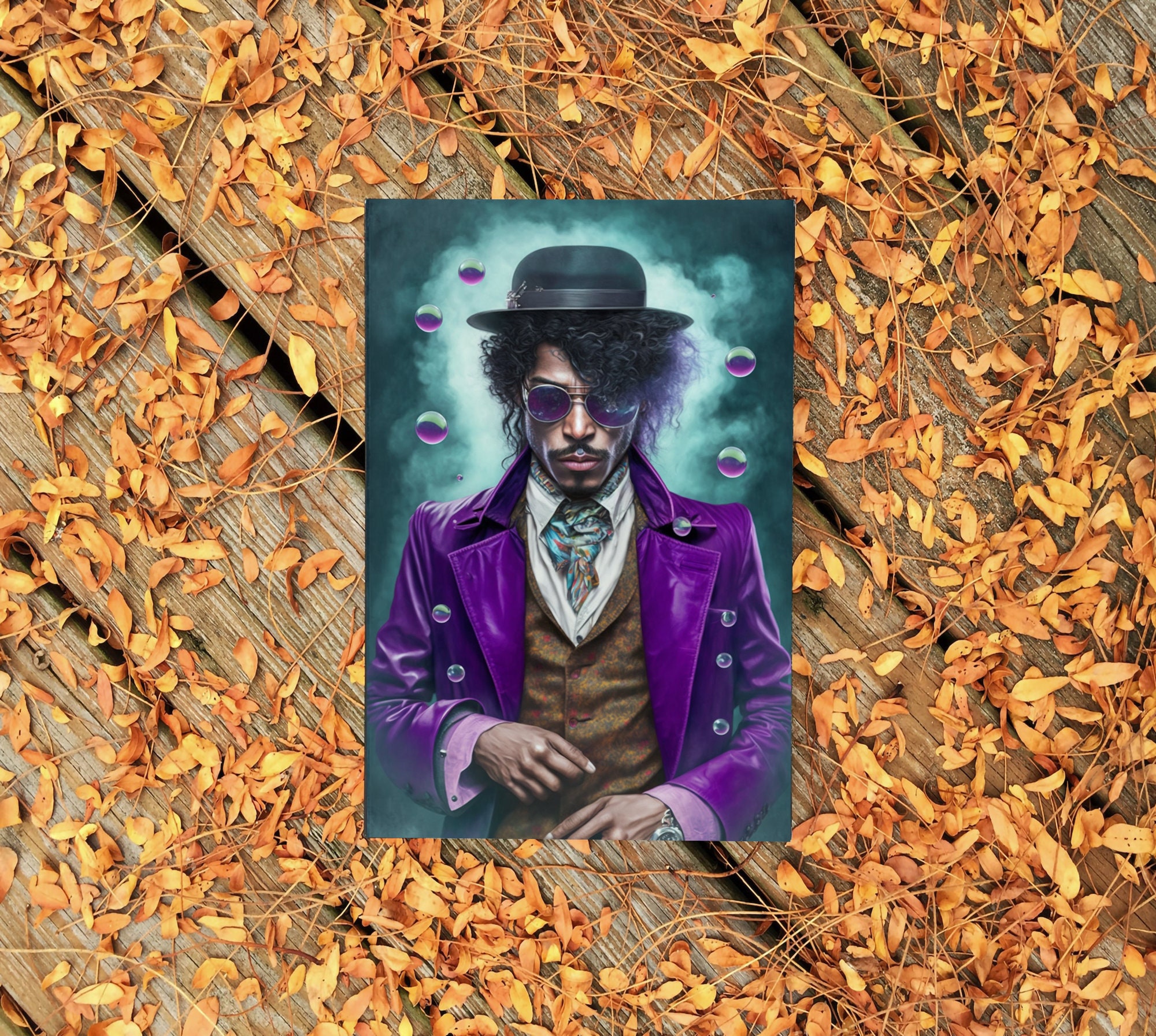 Wall Deco Decadent Young Man Digital Prints Colorful Wall - Etsy