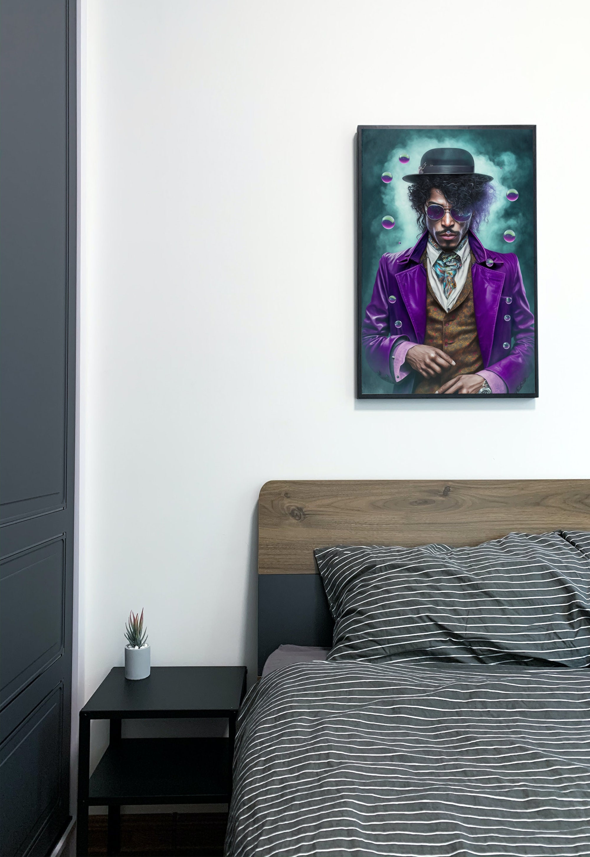 Wall Deco Decadent Young Man Digital Prints Colorful Wall - Etsy