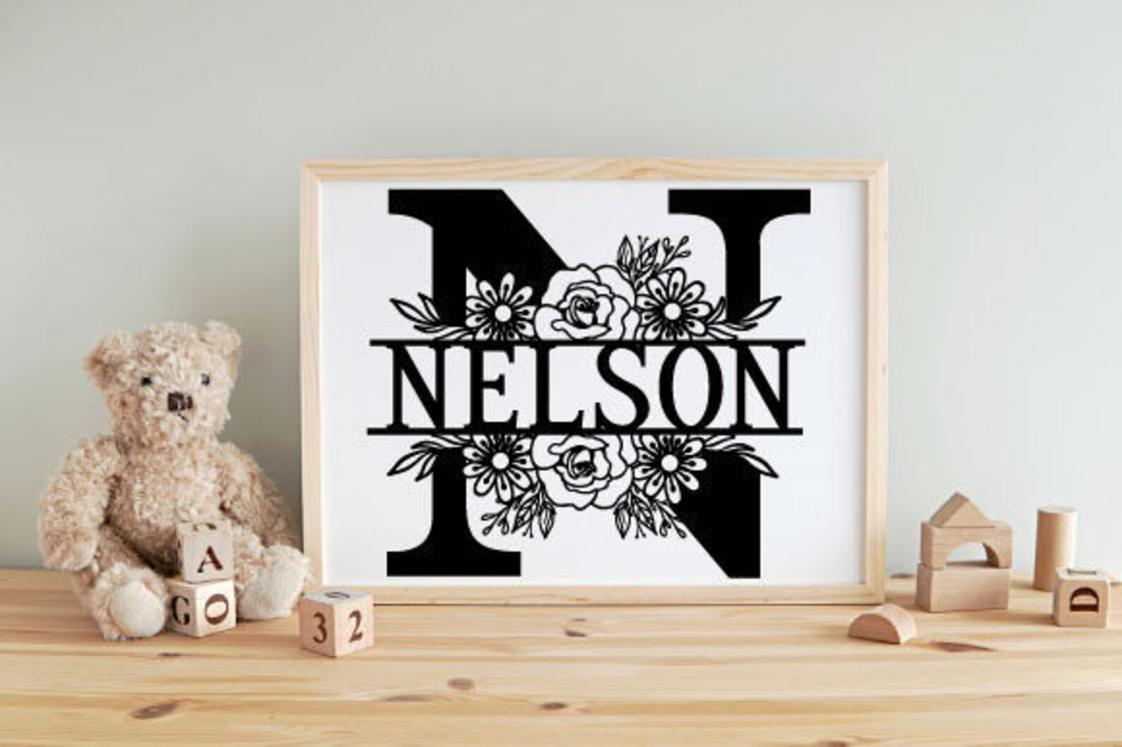 SVG Alphabet Monogram Letter Lase Cut - Etsy