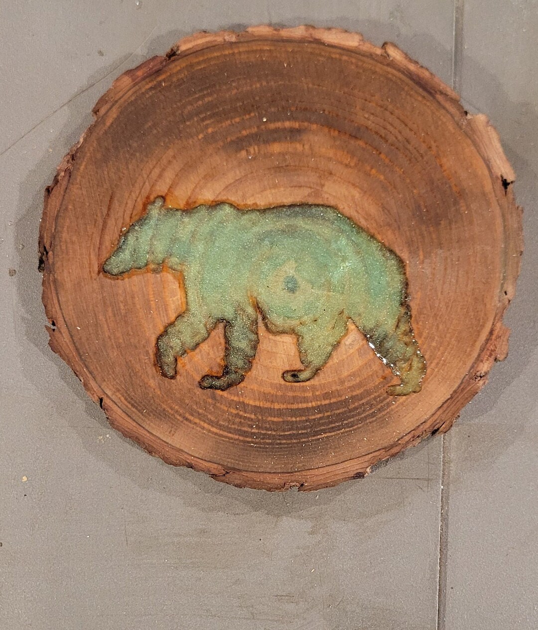 Live Edge Bear Decoration - Etsy