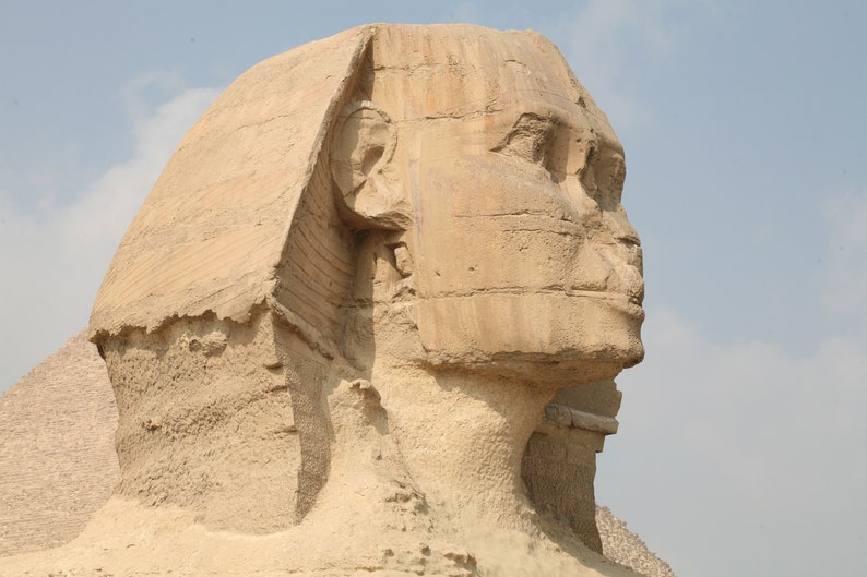 GREAT SPHINX of GIZA Photo Print, Keeping Watch Over the Great Pyramids ...