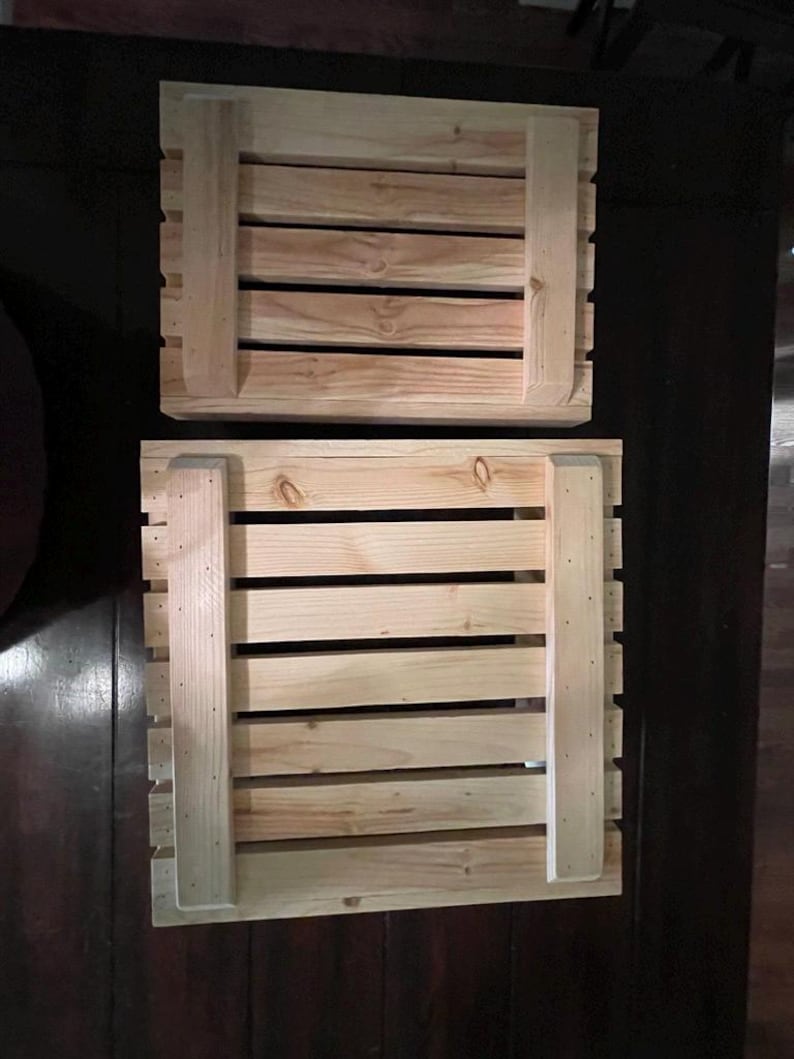 UNDER CABINET CRATE and More! 14" Wooden Crate Combo - Solid Wood ...