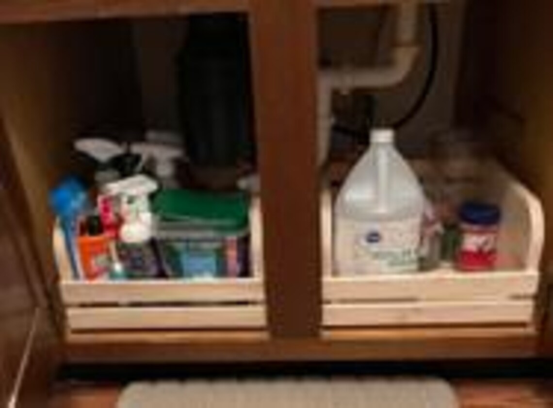 UNDER CABINET CRATE and More! 14" Wooden Crate Combo - Solid Wood ...