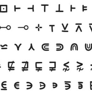 Handwritten MATH Symbols and Greek Letters Font - Etsy