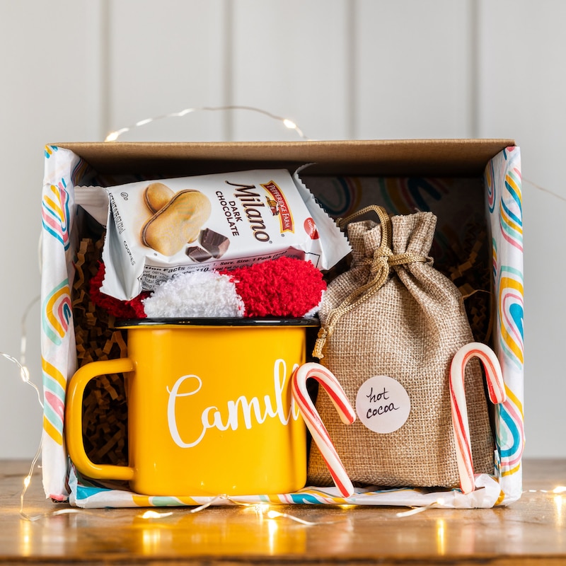 Hot Cocoa and Mug Basket - Etsy