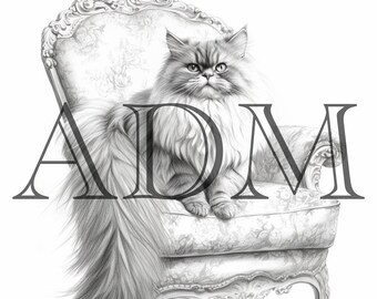 Cute Cat Pencil Sketch Digital Download - Etsy