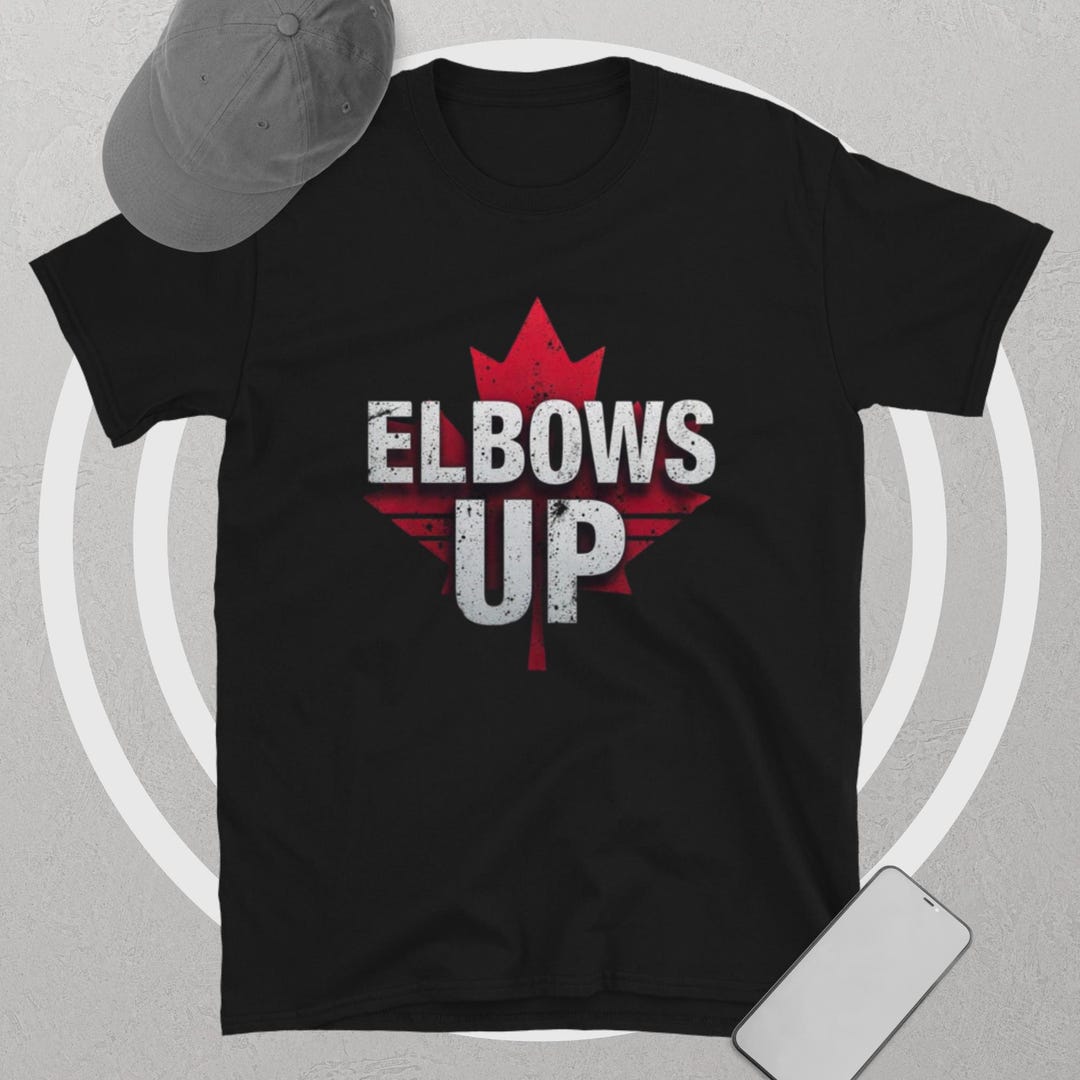 Elbows up T-shirt, Elbows up Canada Shirt, Elbows up Canada Flag Tee - Etsy