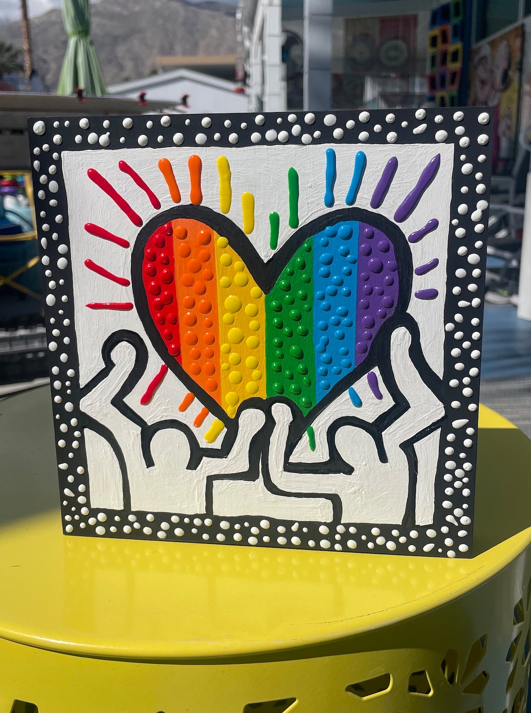 Love Pride Heart (inspired by Keith Haring) - Etsy