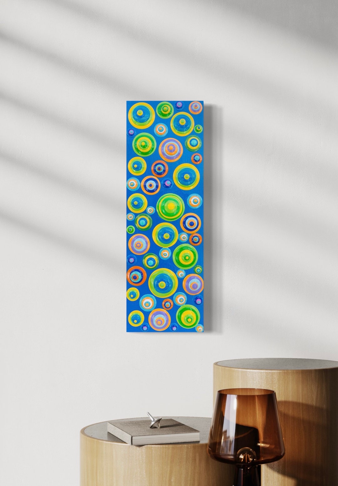 Blue Sky- Long “DROPS” Painting - Etsy