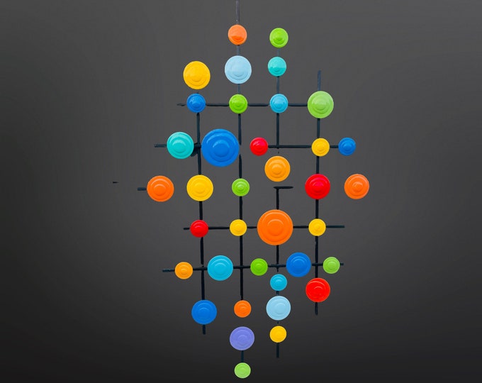 Metal Wall Art, Matrix Tre, Mid Century Modern. W/drops. 44in X 28in - Etsy