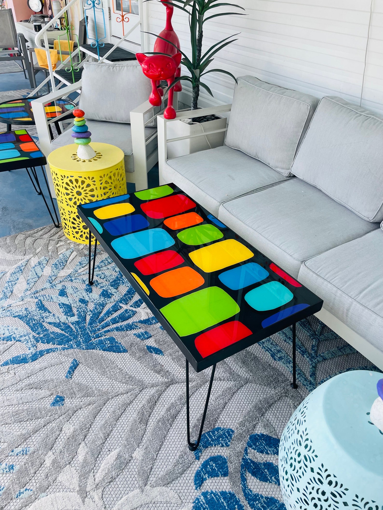 Mod-coffee Table. 39" L X 19" W X 20" H - Etsy
