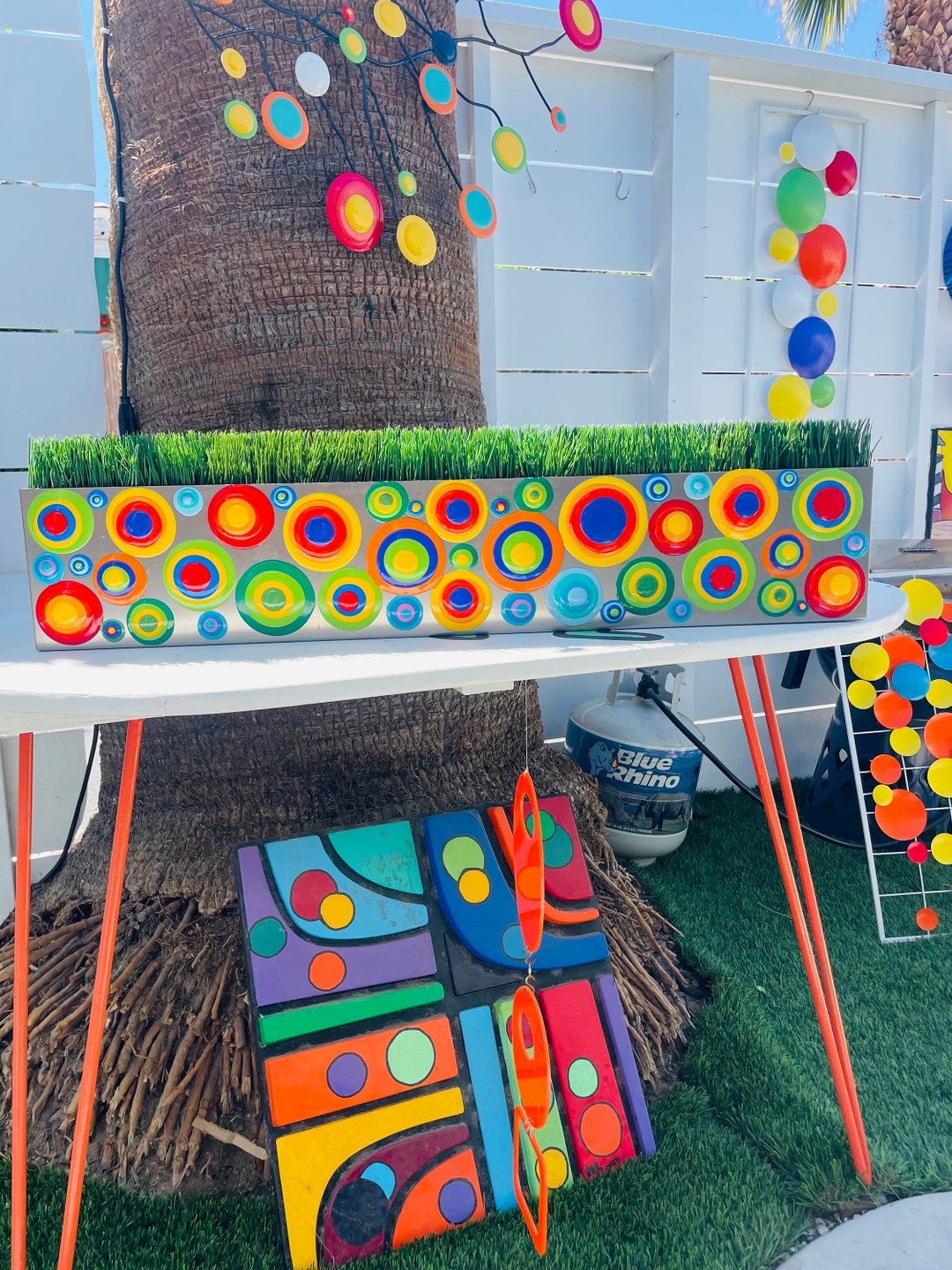 Stainless Steel Planter Box W/drops Mid Modern Century. 36in X 6in X ...