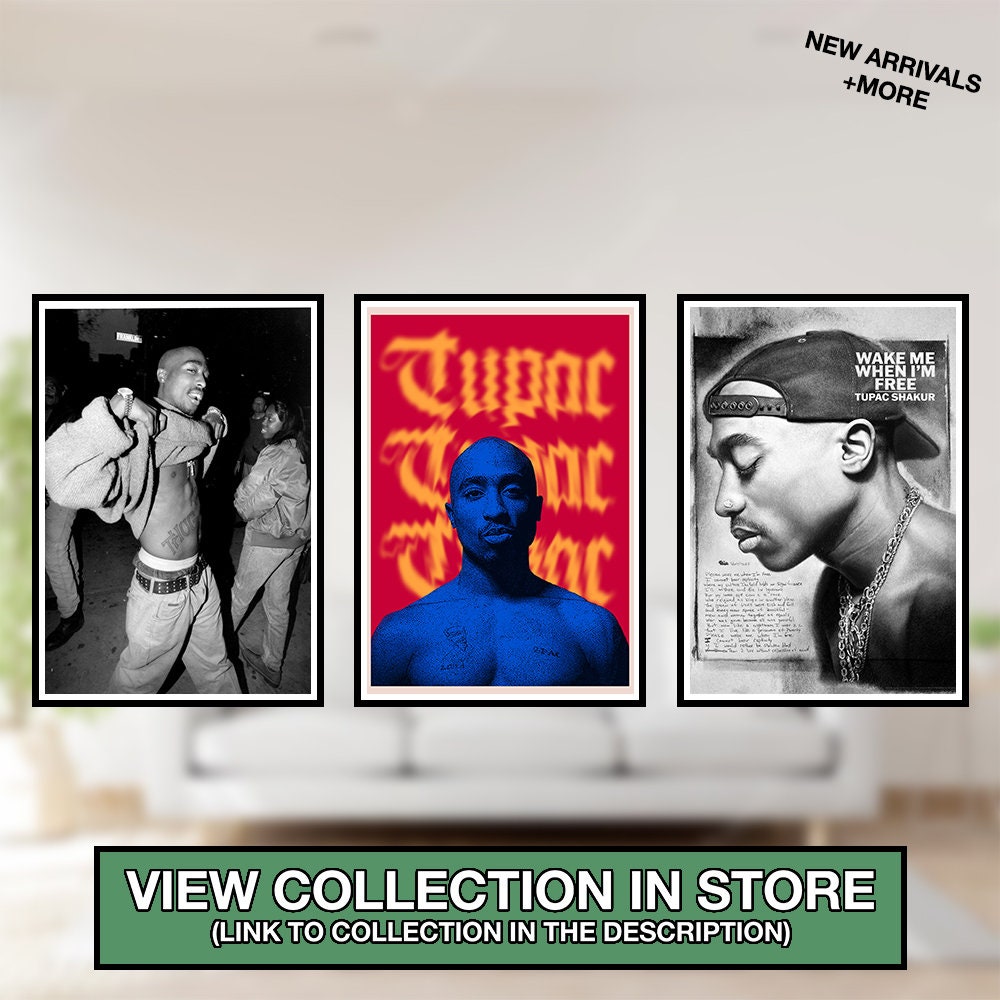 Tupac 2pac Rapper Poster Print | Print Art Canvas Movie Poster Picture ...