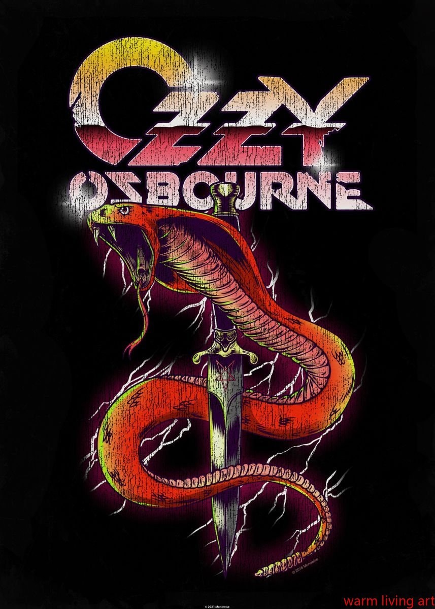 Ozzy Osbourne Poster Print Art Anime Canvas Movie Poster - Etsy