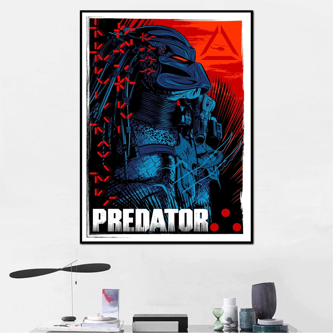 Predator Movie Poster Print Print Art Canvas Movie Poster - Etsy