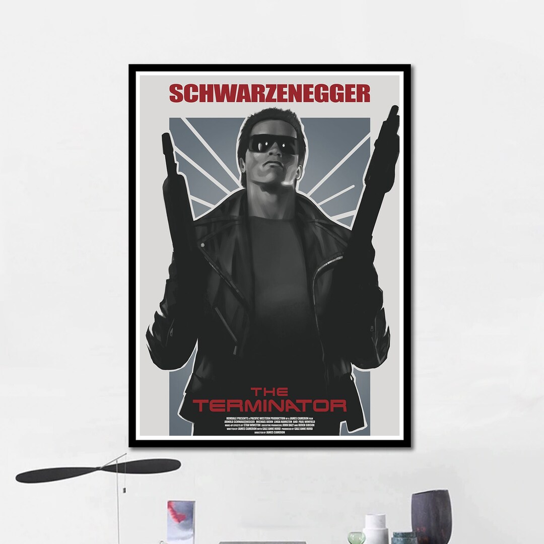 Terminator Poster Print Arnold Poster Print Art Canvas - Etsy