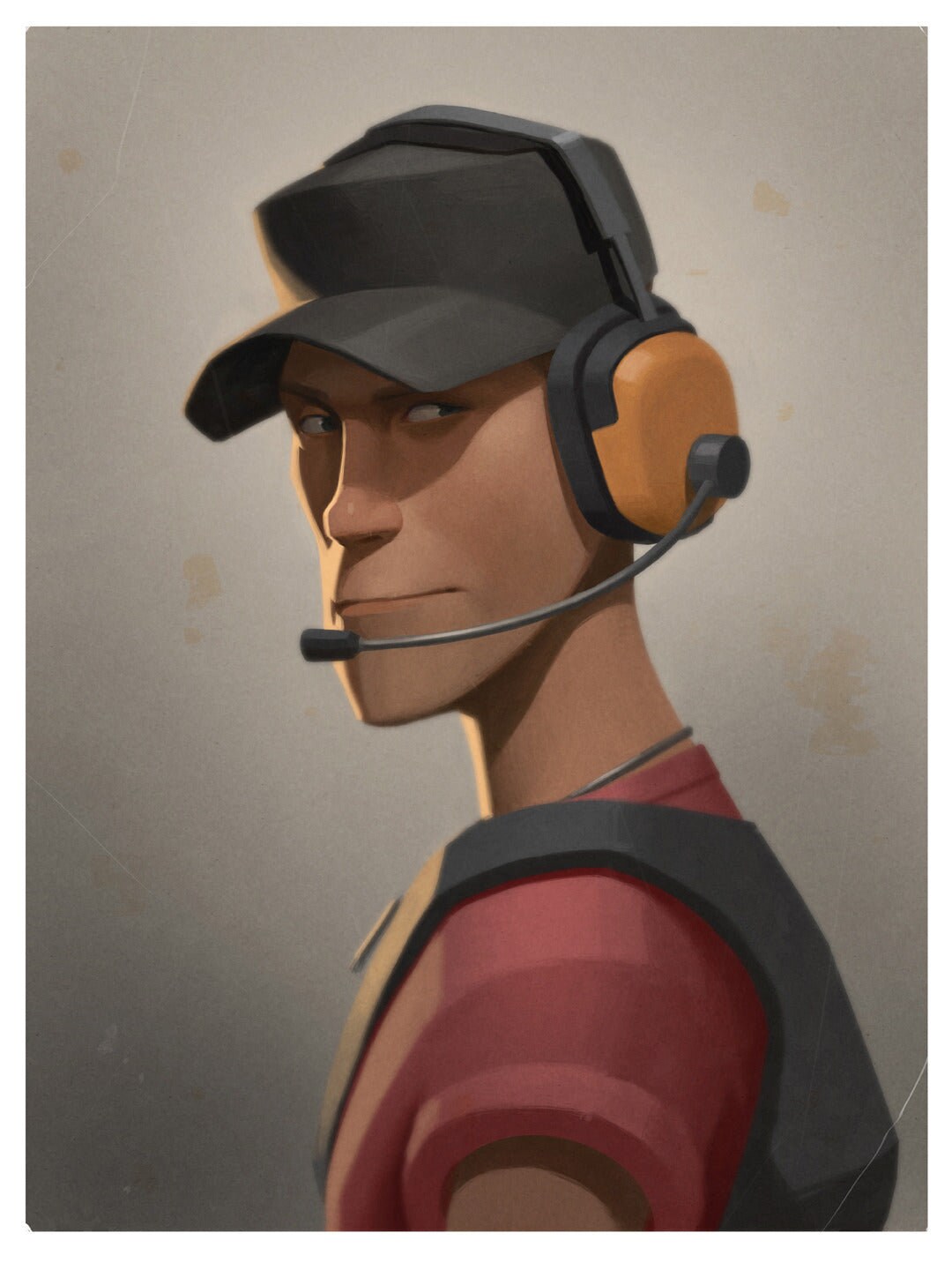 Scout Tf2 Cosplay Headset
