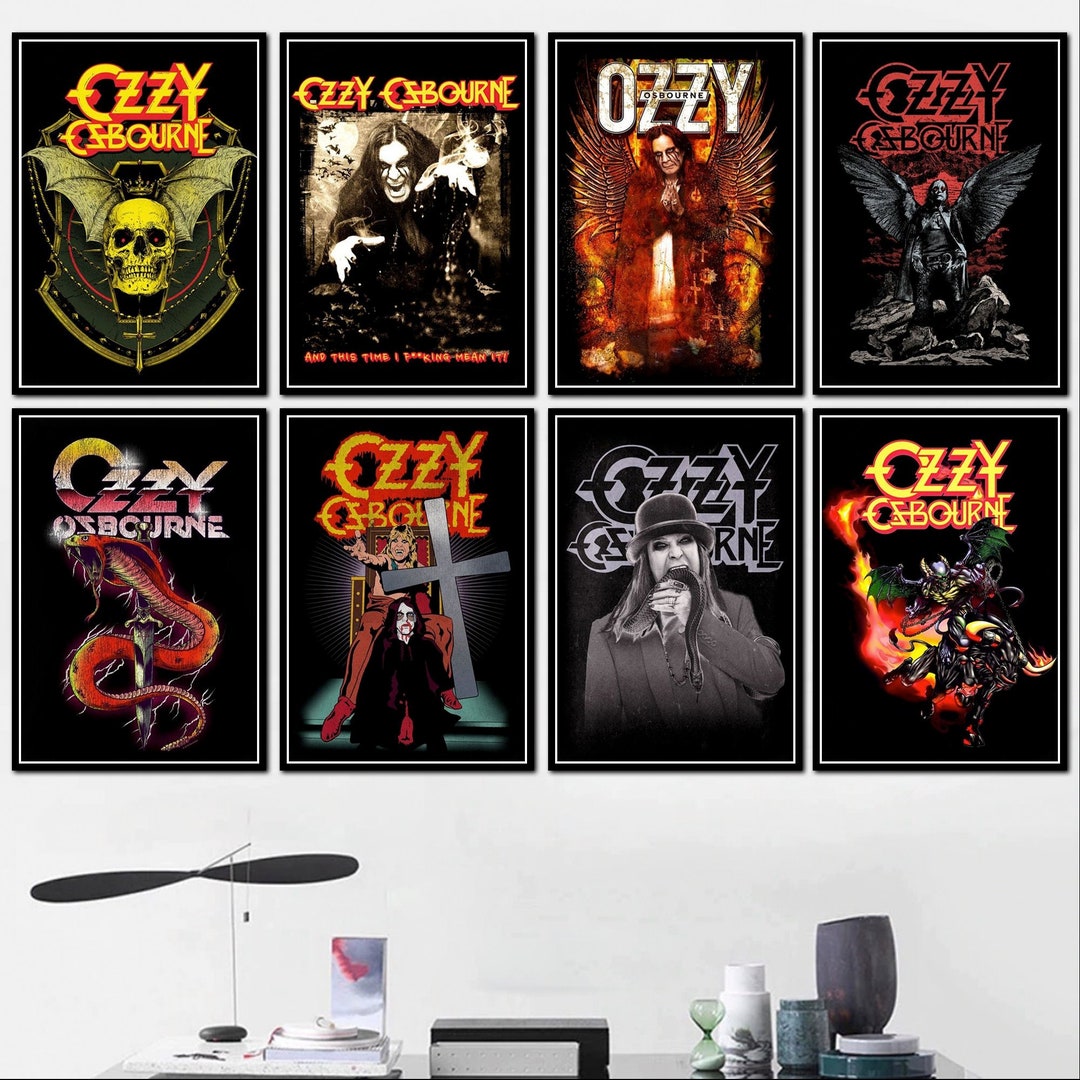 Ozzy Osbourne Poster Print Art Anime Canvas Movie Poster - Etsy