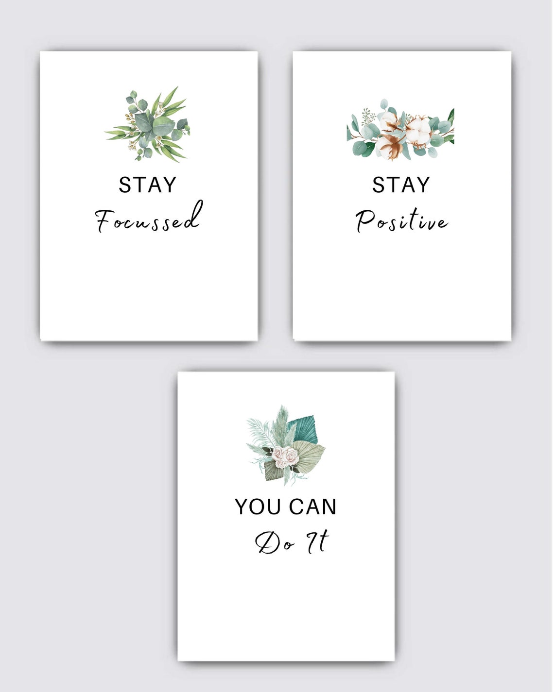Set of 3 Inspirational Quote Motivational Quotes Poster - Etsy