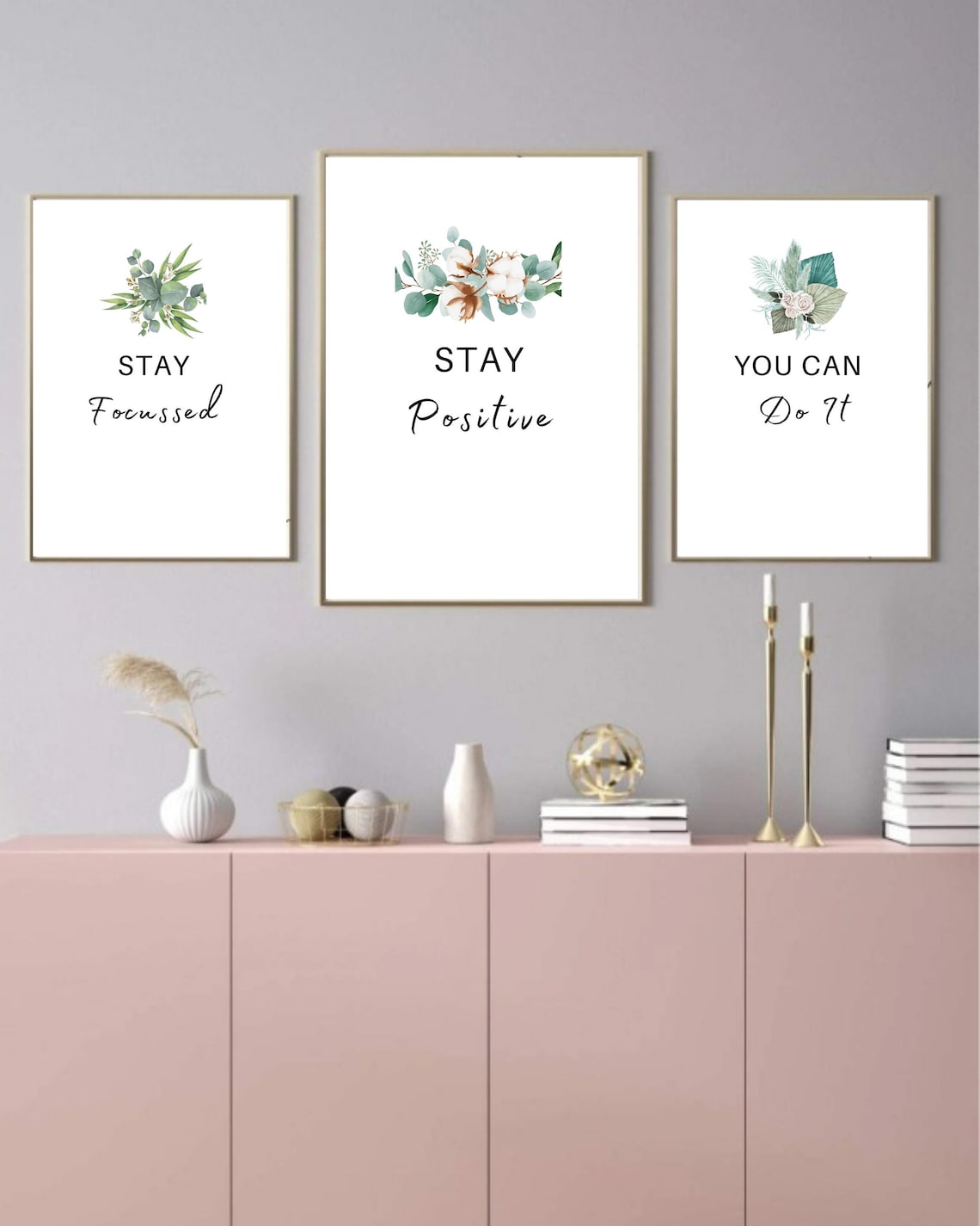 Set of 3 Inspirational Quote Motivational Quotes Poster - Etsy