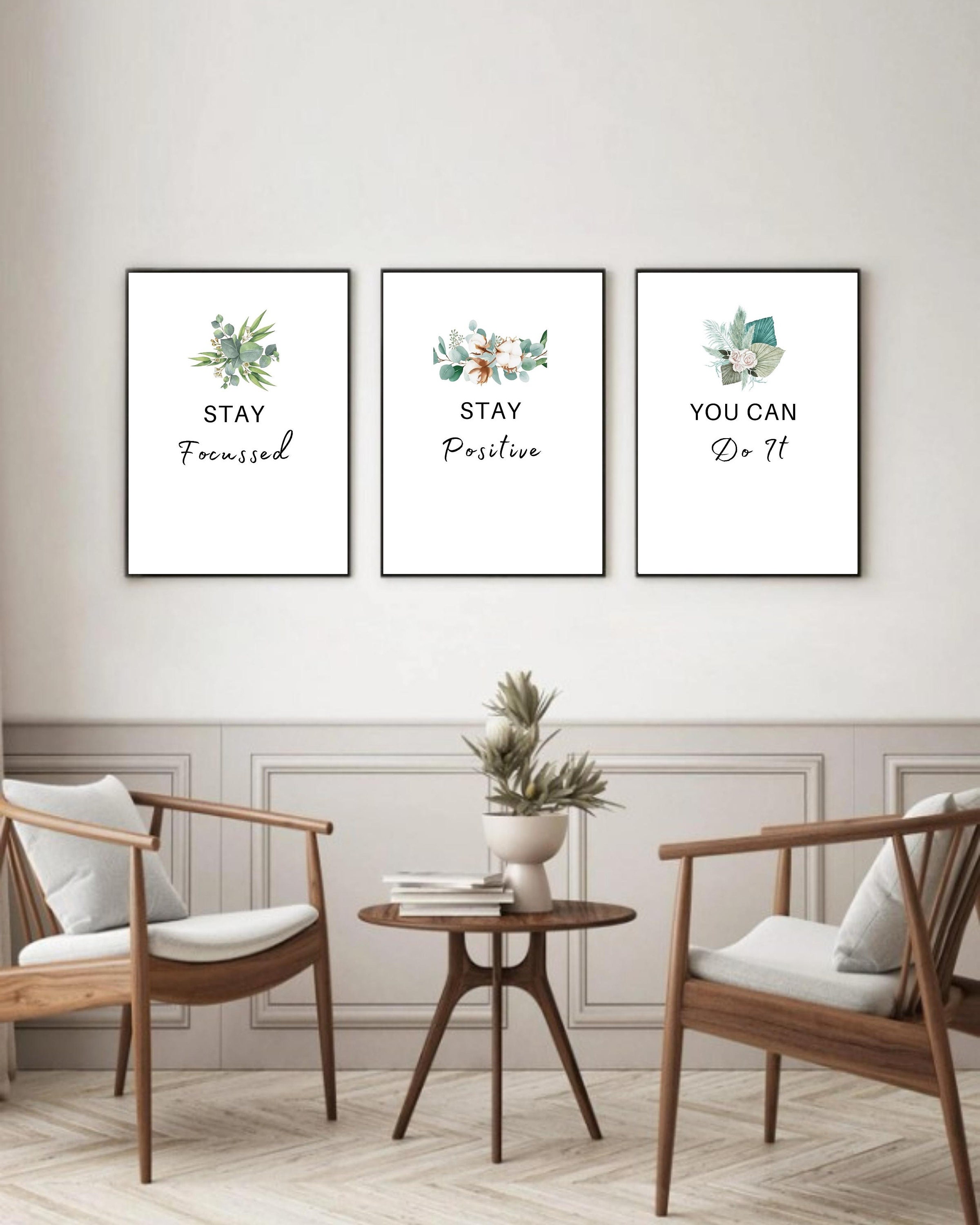 Set of 3, Inspirational Quote, Motivational Quotes Poster, Office Decor ...