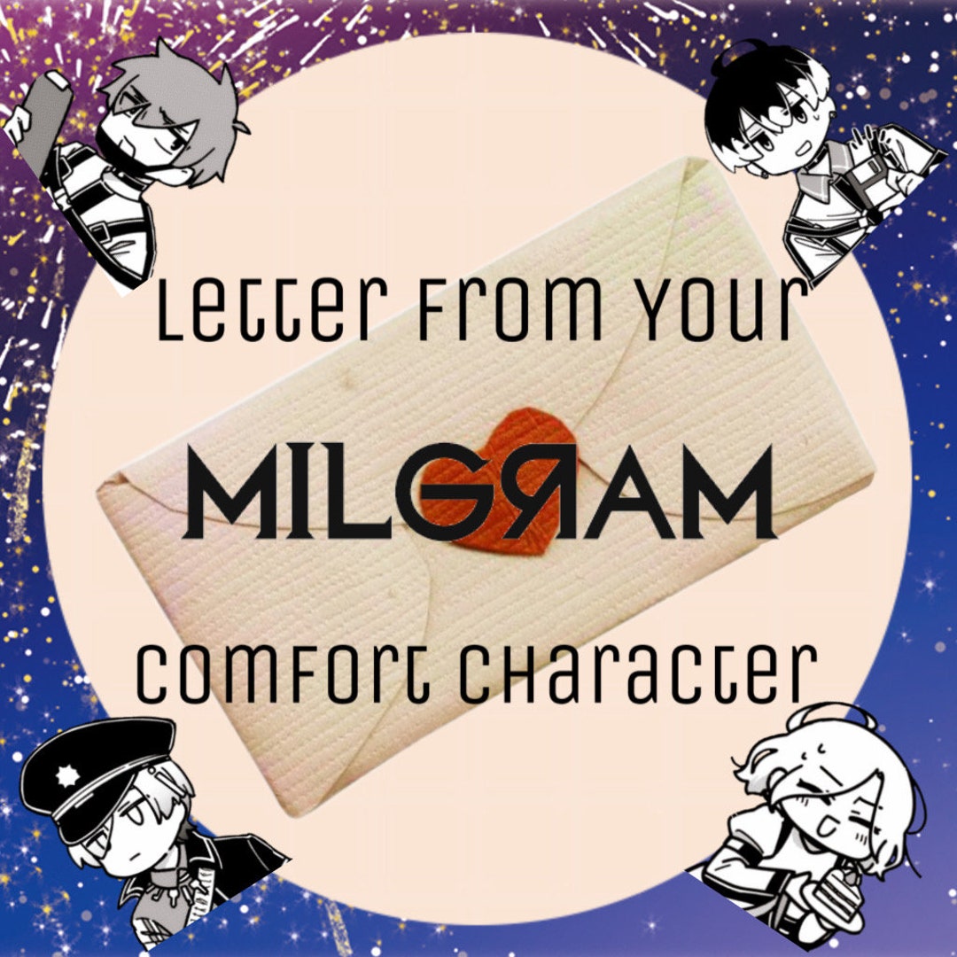 Carta de su personaje de Milgram Project Comfort - Etsy México
