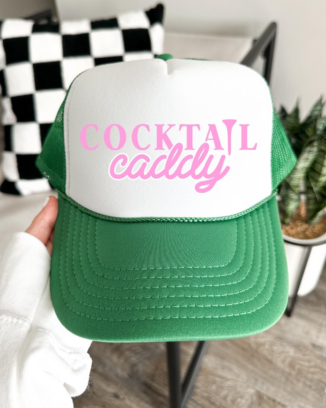 Cocktail Caddy Golf Trucker Hat, Adjustable Mesh Back - Etsy