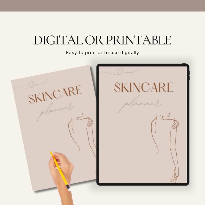 Skincare Routine Planner, Beauty Planner Bundle, Skincare Templates ...